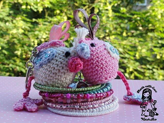 Crochet Pattern - Bird - Hanger / Pendant / Key Chain, DIY - Etsy