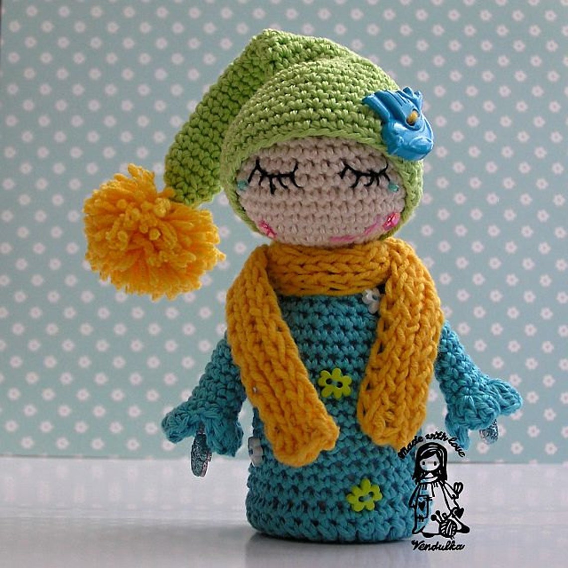 Crochet Elf With Dew Drops on the Lashes - Pdf Pattern - Etsy