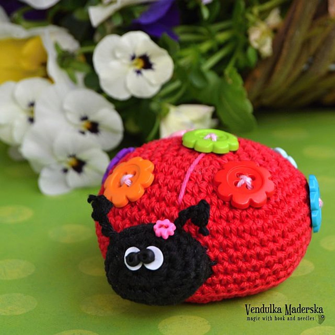 Cute Crochet Ladybug - Pattern, DIY - Etsy