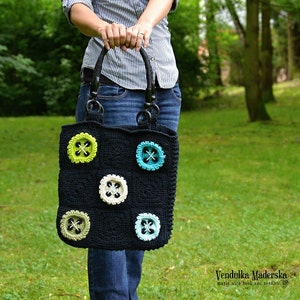 Crochet Pattern - Big Buttons Bag by Vendulkam - Crochet Bag Pattern ...
