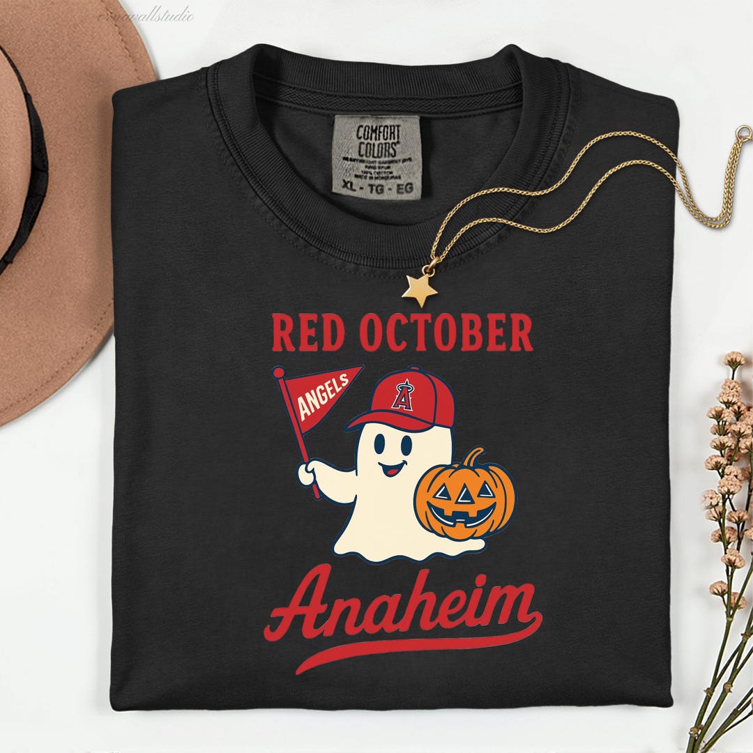 Red October Anaheim Angels Ghost PNG | Halloween Baseball Digital ...