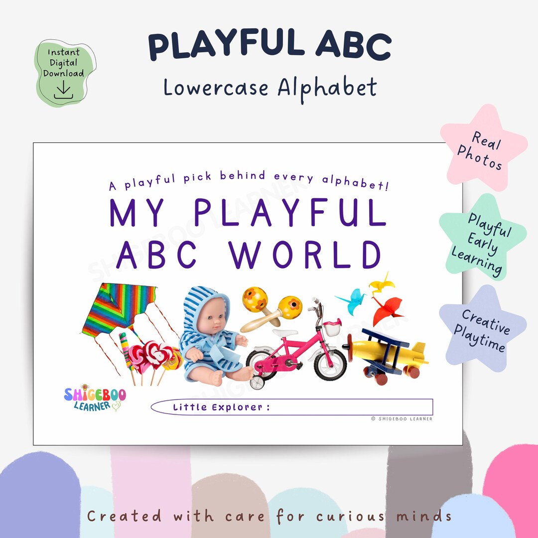26 ABC Lowercase Alphabets Flashcards | Early Learning | Montessori ...