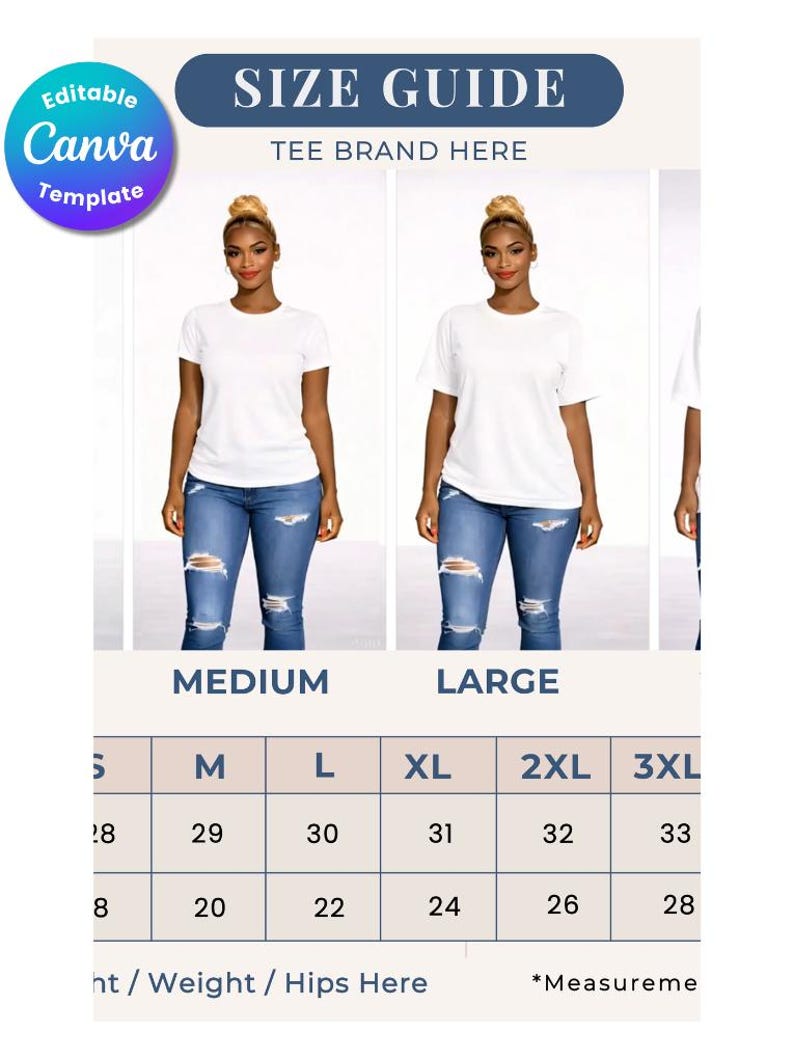 Editable Video Size Chart Black Woman-canva Template-instant Download ...