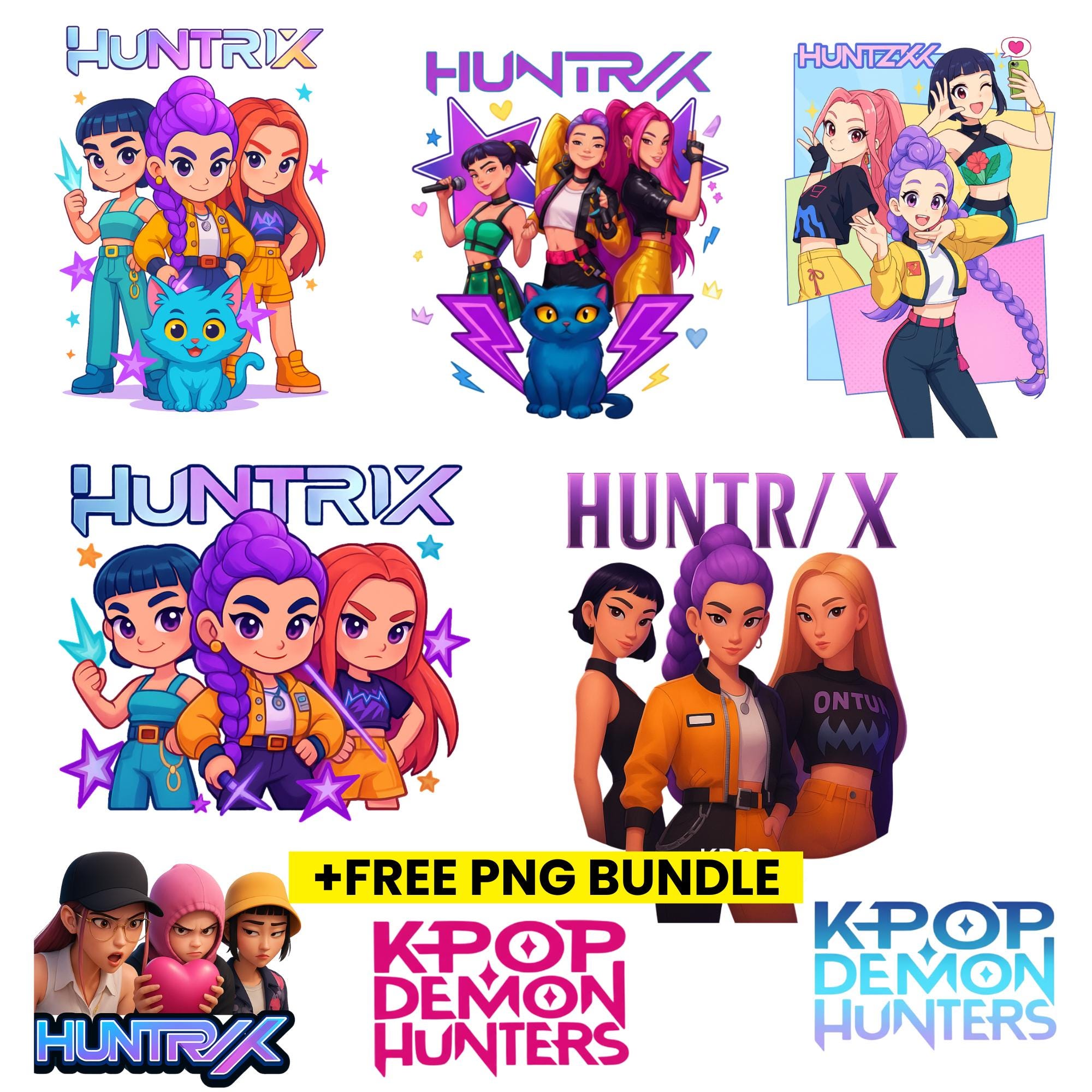 Kpop Demon Hunters Cup Noodle Labels, Huntrix Ramen Ramyeon Party Favor ...