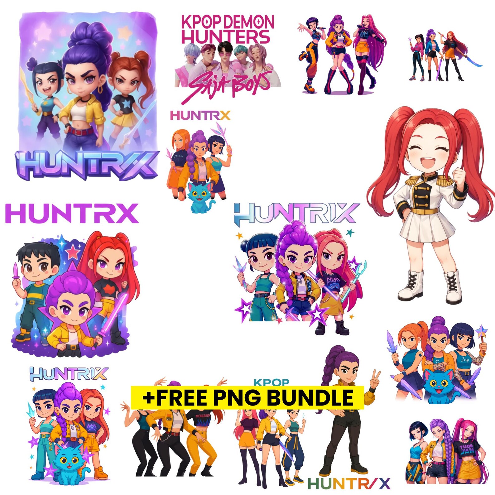 Kpop Demon Hunters Cup Noodle Labels, Huntrix Ramen Ramyeon Party Favor ...