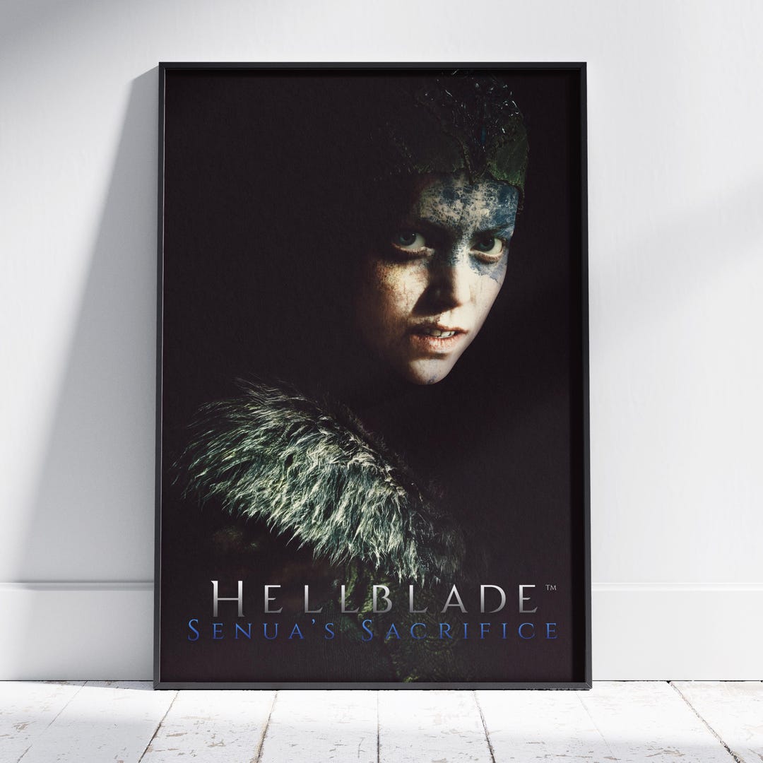 Hellblade Poster | Senua Wall Art | Unframed Canvas Print | Gift Game ...