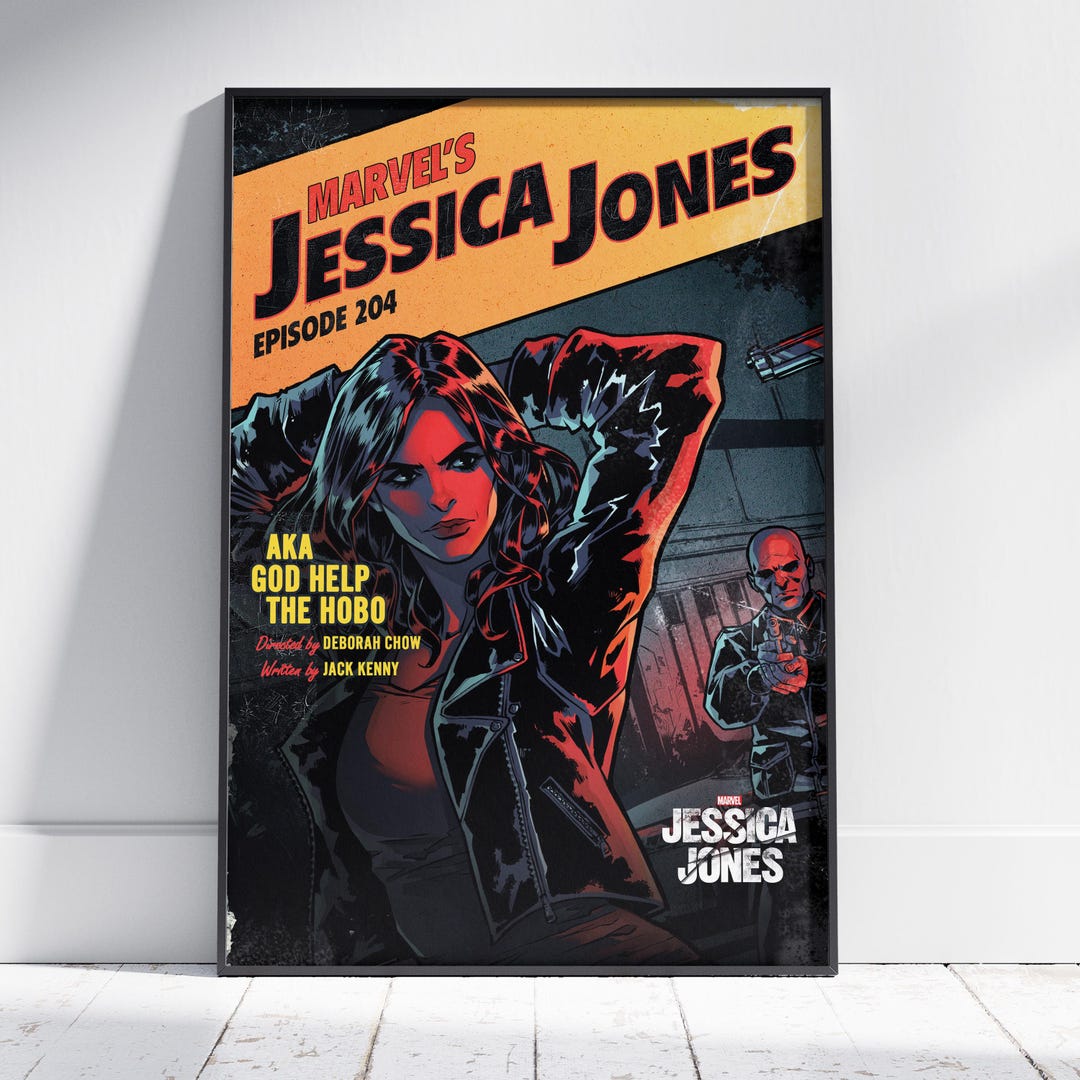 Jessica Jones Poster | Krysten Ritter Wall Art | Unframed Canvas Print ...