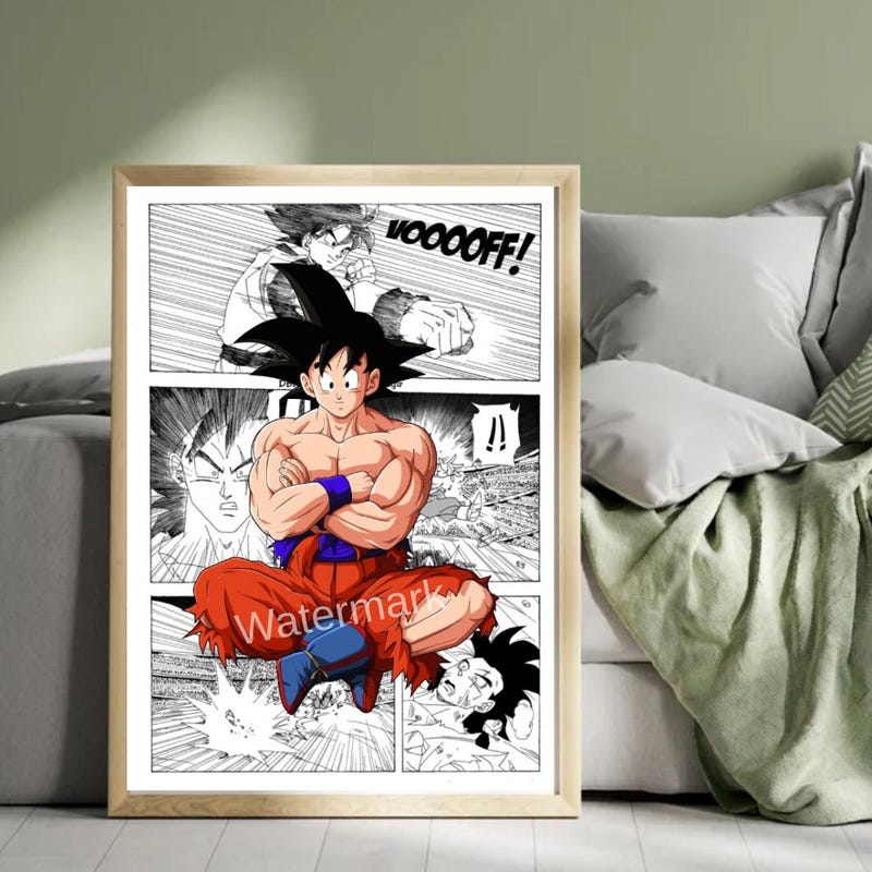 Goku Manga Panel - Etsy