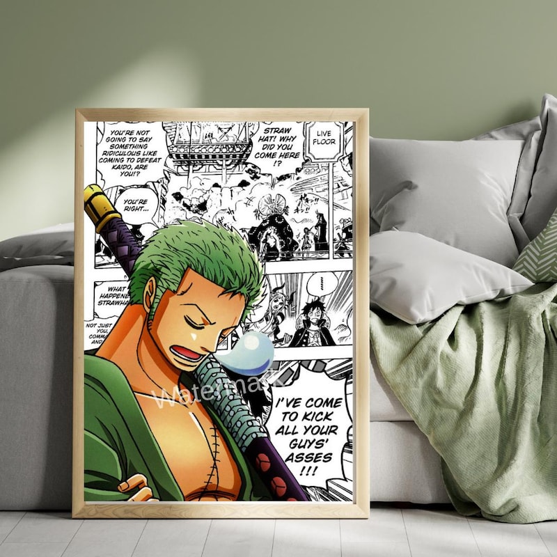 Roronoa Zoro Manga Panel - Etsy