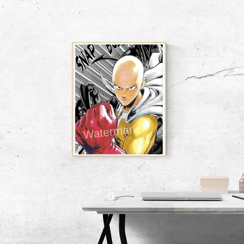 One Punch Man Poster – Saitama Manga Art Print (digital Download) - Etsy