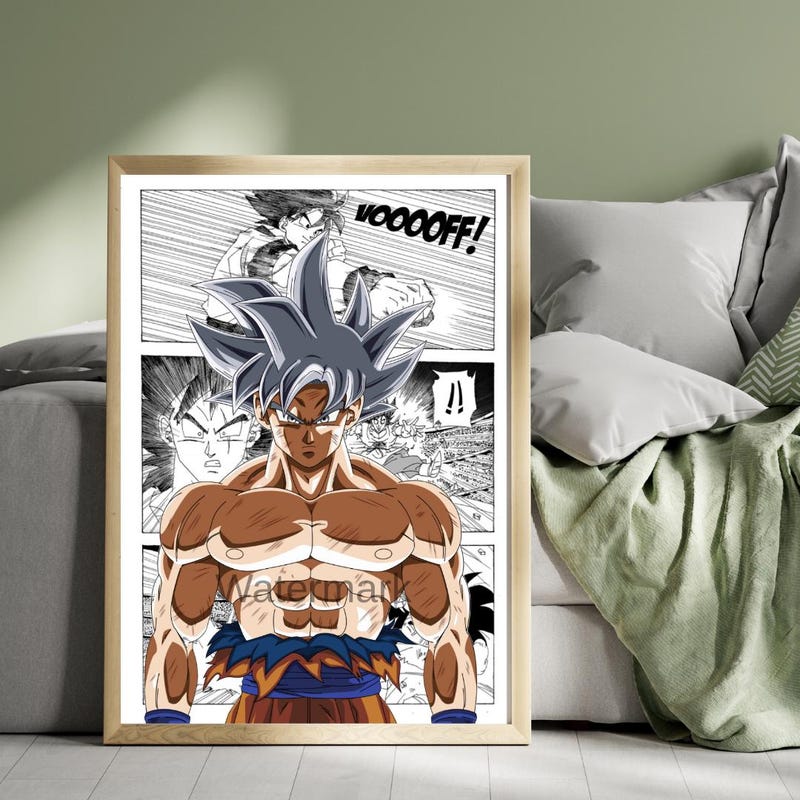 Goku Manga Panel - Etsy