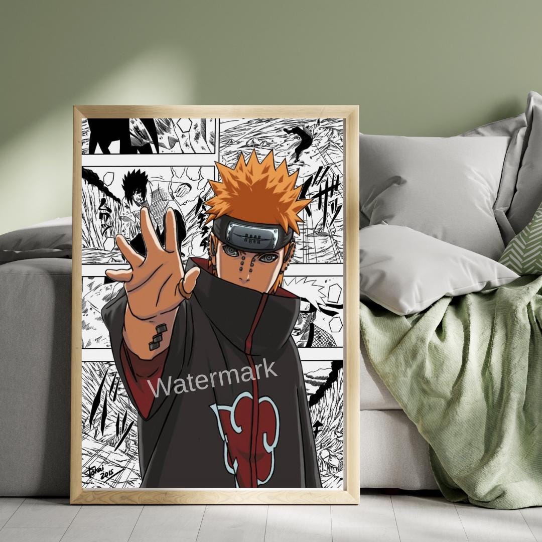 Anime Manga Poster - Naruto - Digital Download - Curated Manga Panels ...