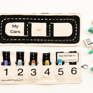 Organic TOY CAR ROLL Small Cars Toy Car Storage Kids Birthday Gifts ...