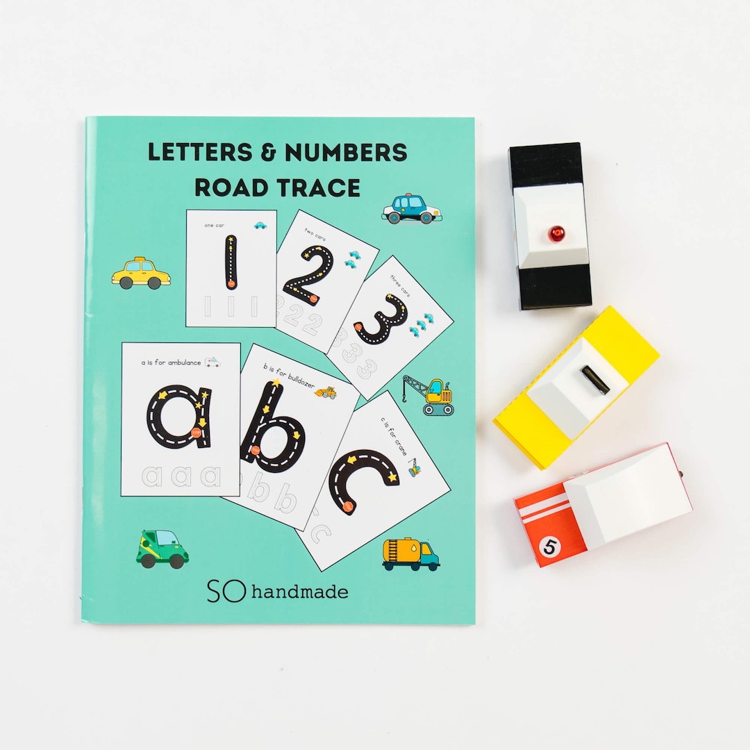 Road Trace Activity Book Alphabet Learning Workbook for Boys ABC ...