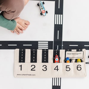 Organic TOY CAR ROLL Small Cars Toy Car Storage Kids | Etsy