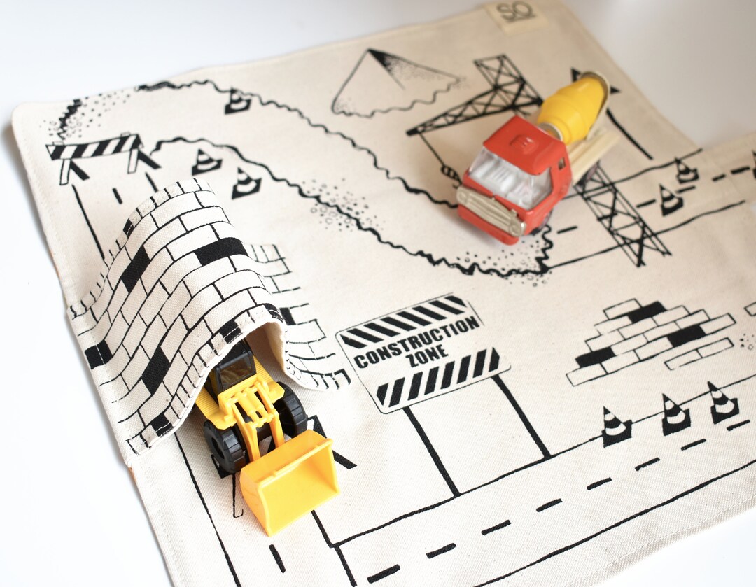 Construction Play Mat Construction Birthday Gift Construction Toy for ...