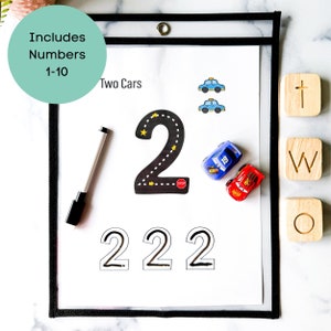 Alphabet & Numbers Road Trace Letters Tracing Mat Road Numbers ...