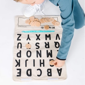 Alphabet Play Mat ABC Letter Mat Kids Alphabet Sensory Toys Preschool ...