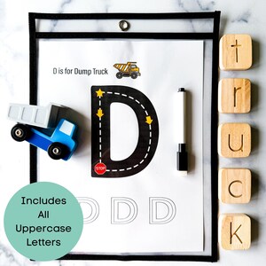 Preschool Tracing Page Alphabet Tracing Road-themed Alphabet Preschool ...