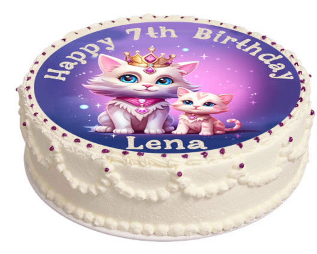 Tortenaufleger, Topper, Katze - Etsy