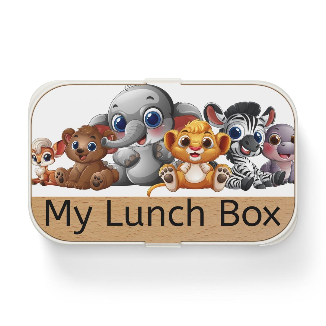 Cute Animal Bento Lunch Box, Kids Lunch Container, Back to School ...