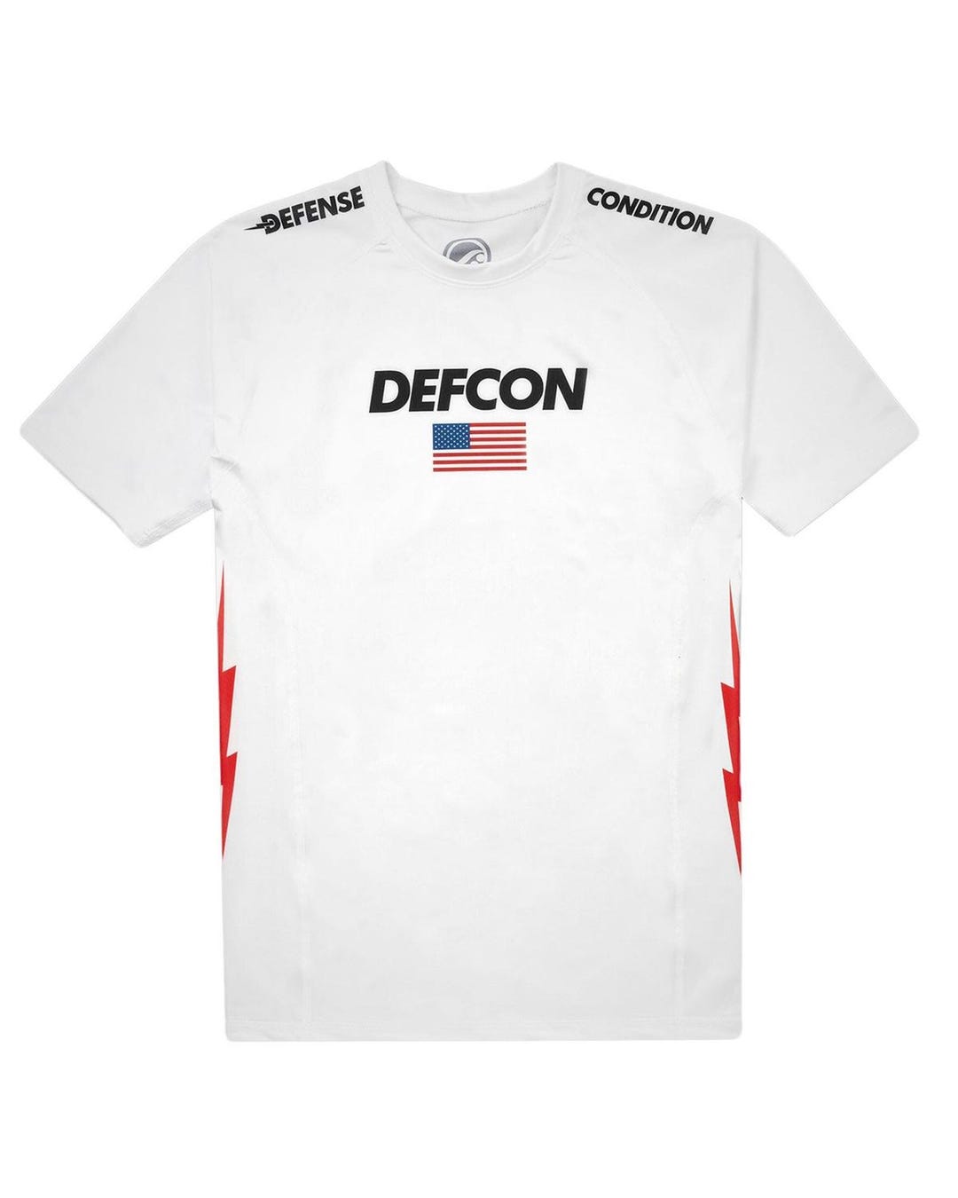 Defcon X Shoyoroll BJJ Rashguard - White Compression Shirt - No-gi ...
