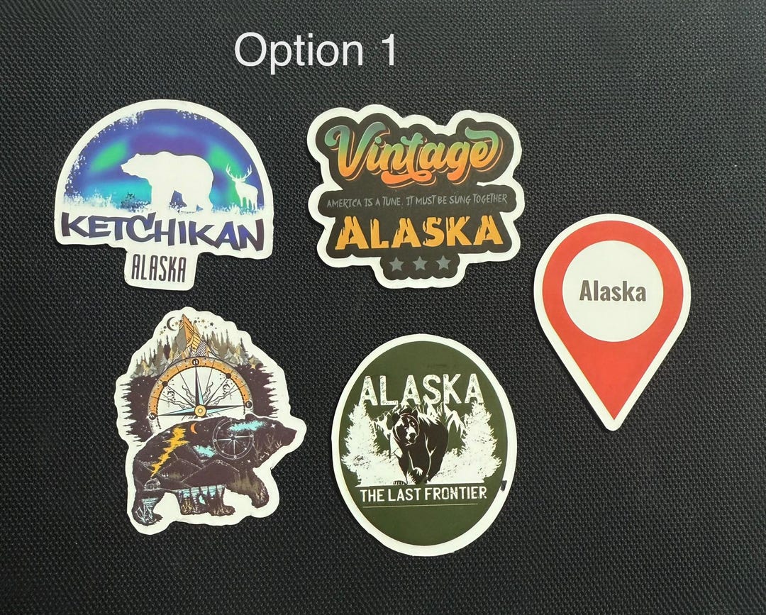 Alaska Refrigerator Magnets- Set of 5 - Alaskan Cruise Souvenir - Etsy