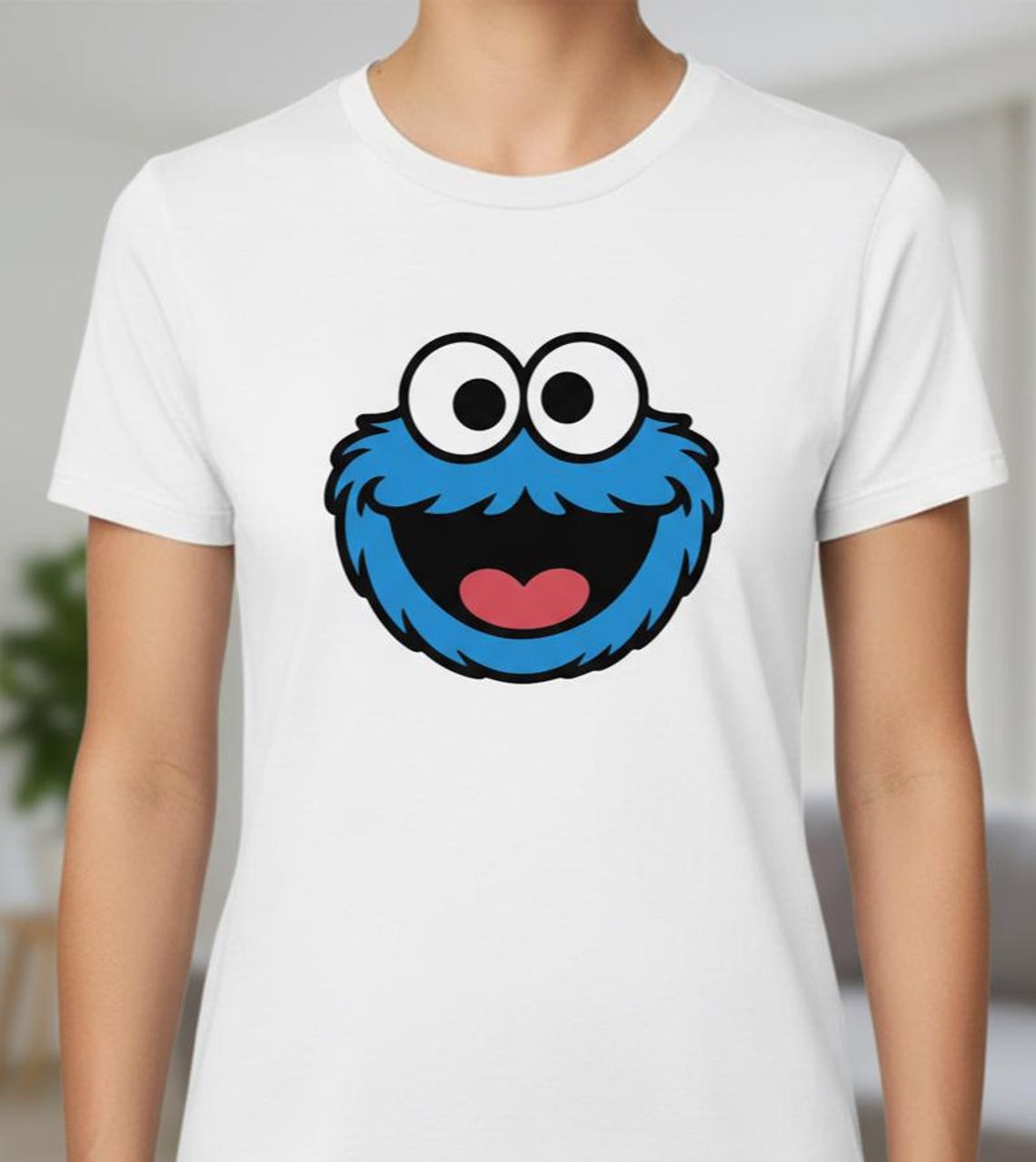 Monster Head SVG | Cute Blue Monster Face | Digital Download PNG - Etsy