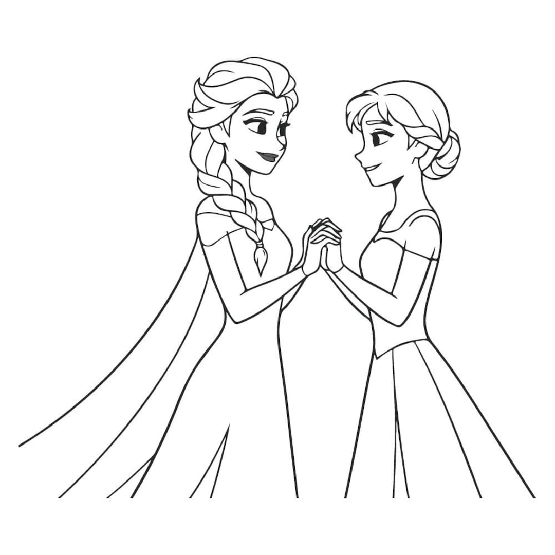 Anna Elsa Svg,frozen Princess SVG, Png,for Cricut and Silhouette ...