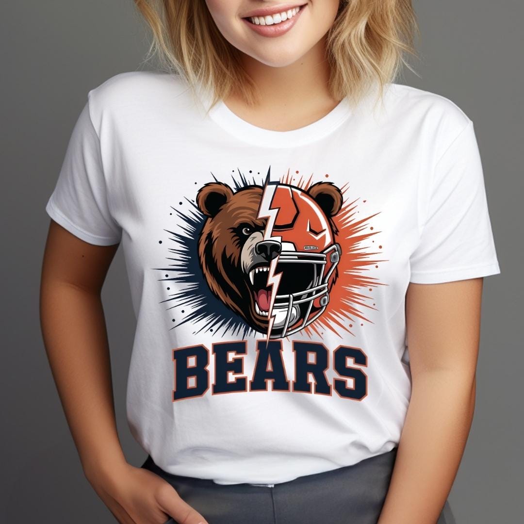 Chicago Football Bär PNG SVG | Bär Maskottchen Fussball Design ...