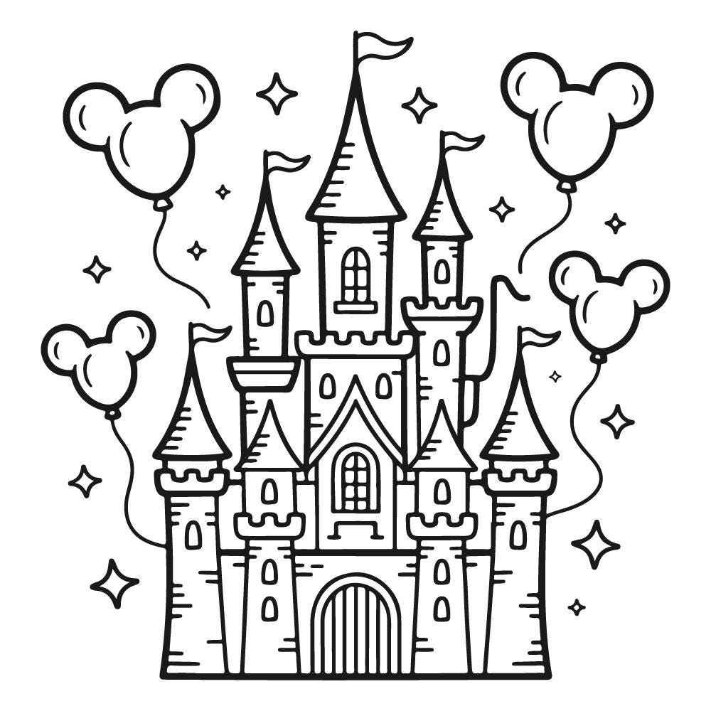 Magical Castle Svg | Fantasy Fairytale Castle Cut File | PNG DXF for ...