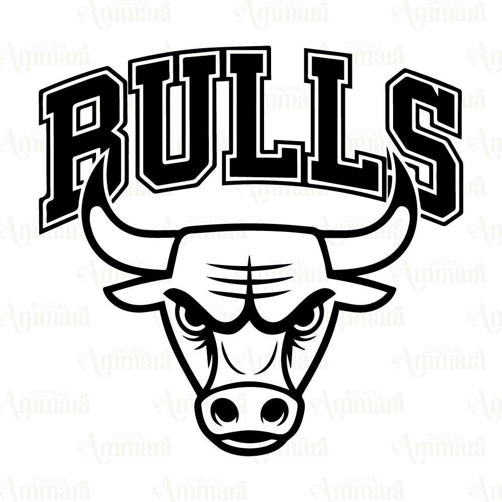 Roaring Bull Mascot SVG, Bulls Head T-shirt Design, Sports Team Logo ...