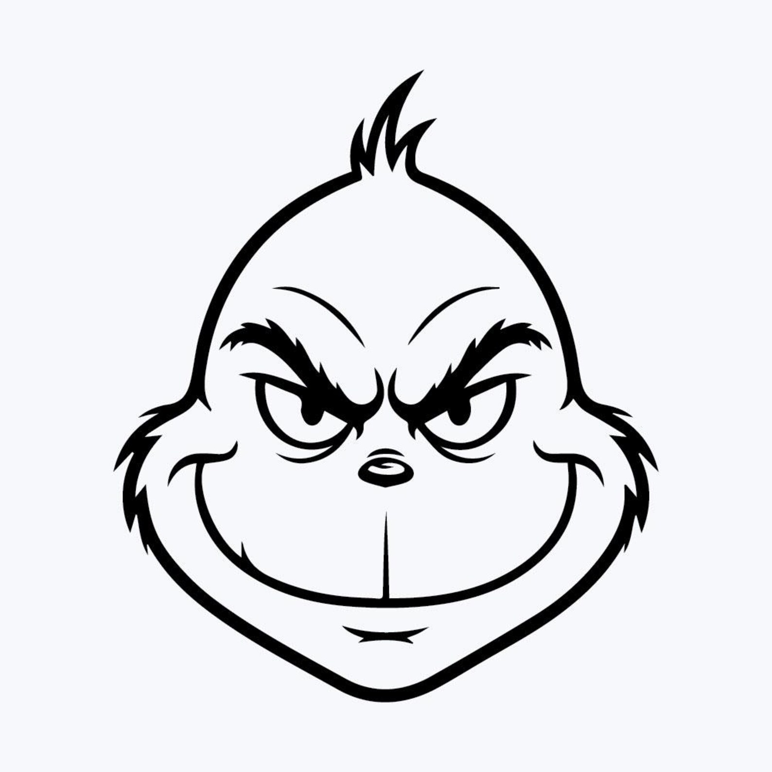 Grinch Face Cut File, Layered Christmas Clipart (digital Download) - Etsy
