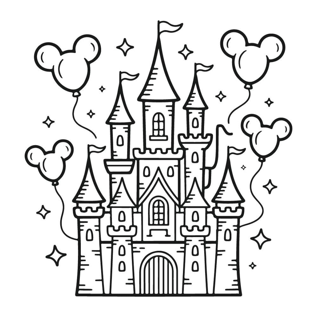 Magical Castle Svg | Fantasy Fairytale Castle Cut File | PNG DXF for ...