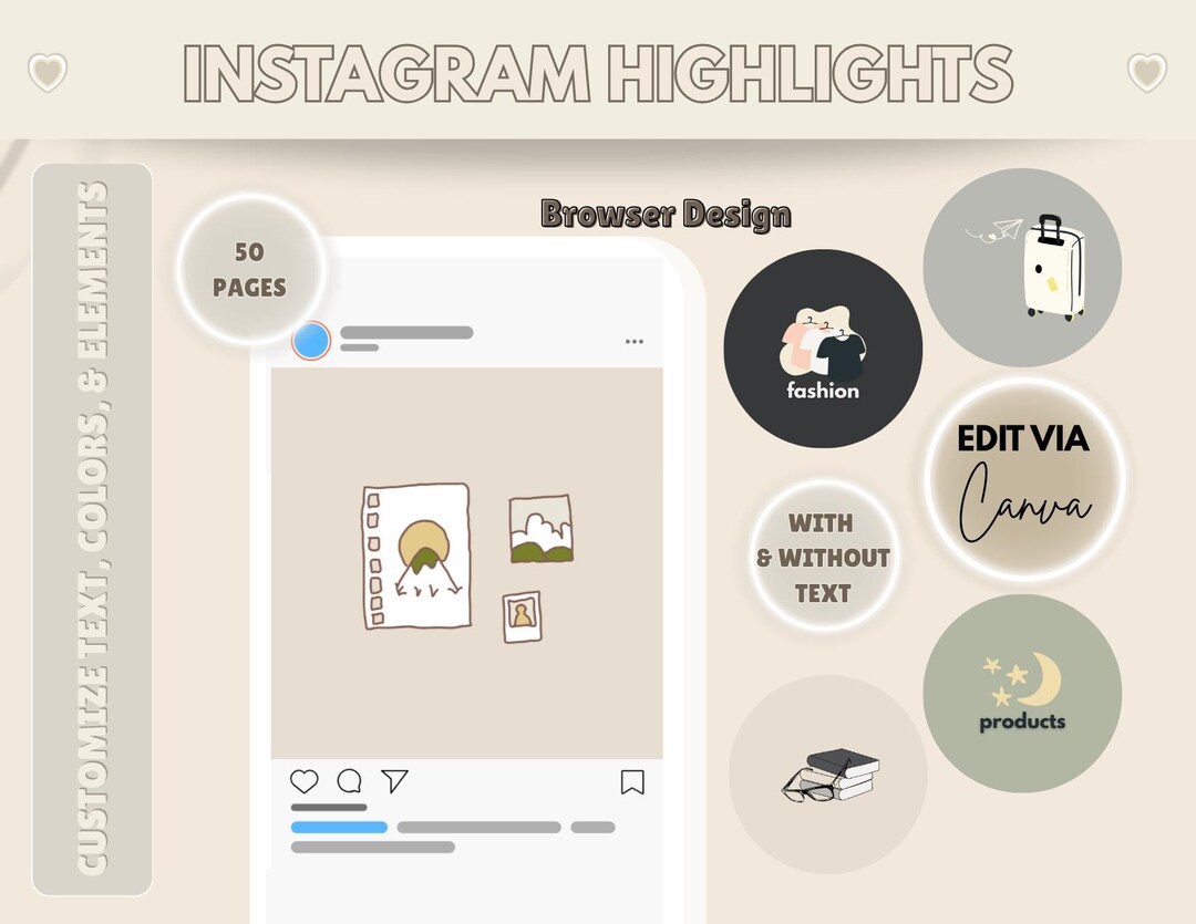 Minimalist Instagram Highlights Templates, Instagram Highlight Cover ...