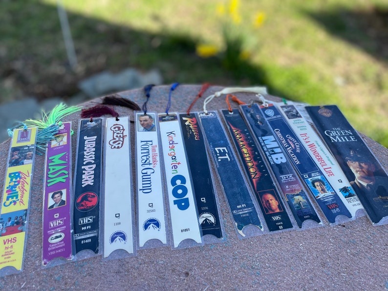 VHS Bookmark , 80s 90s, Book Lover, Movie Lover, Upcycled Unique Gift ...