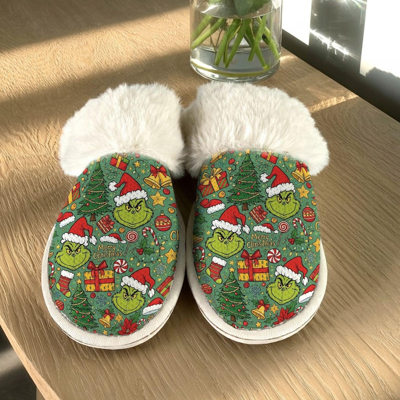 Grinch Slippers for Women - Etsy