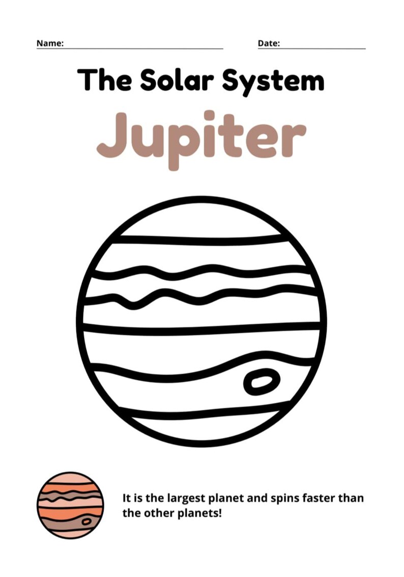 Solar System Activity Sheets for Kids | 22+ Printable Pages |fun Learning Worksheets for ...