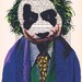 The Joker Panda: Print Art Poster Illustration Acrylic Painting Animal ...