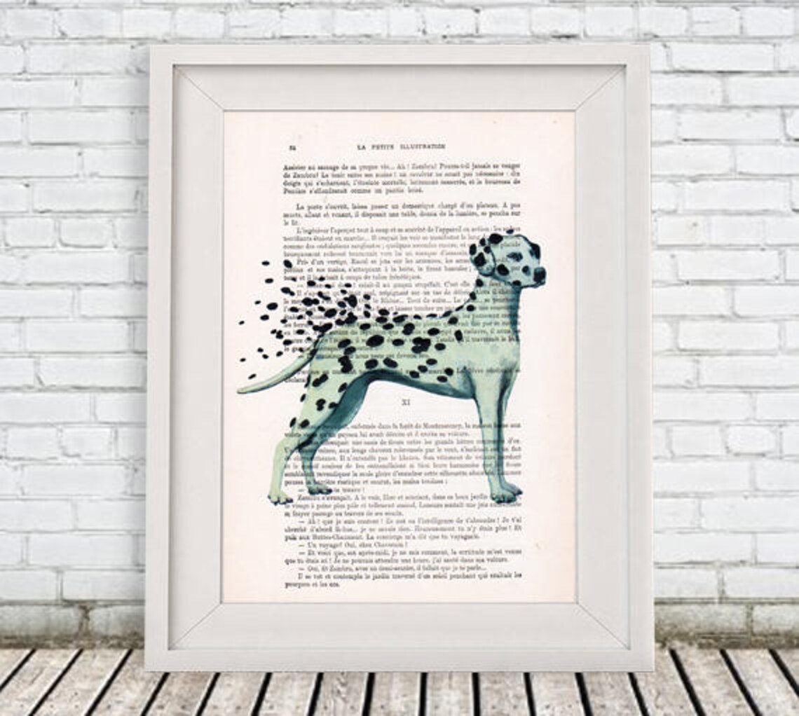 Dalmatian Print Original Dalmatian Artwork Dalmatian Lover | Etsy