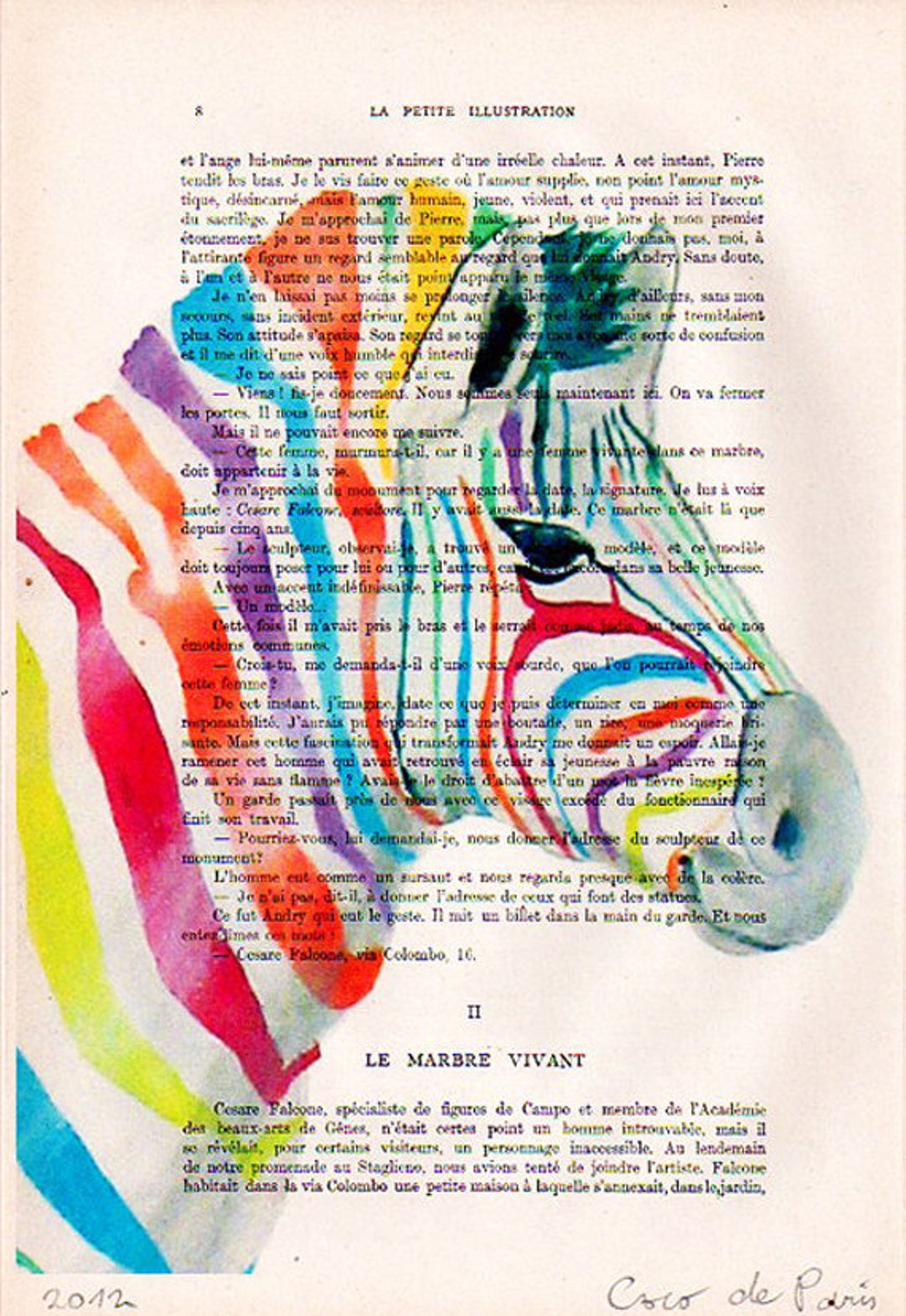 Digital Print Mixed Media Illustration Print Art Poster Acrylic ...