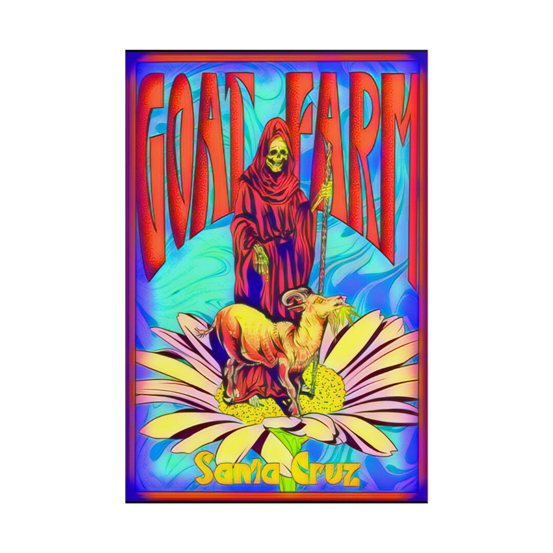 Poster - Santa Cruz Goat Farm Reaper - Etsy