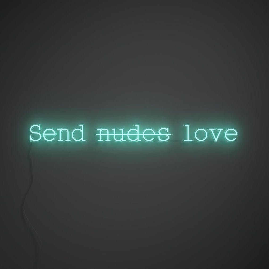 Custom LED Neon Sign: "send Love" Bedroom Wall Decor - Etsy