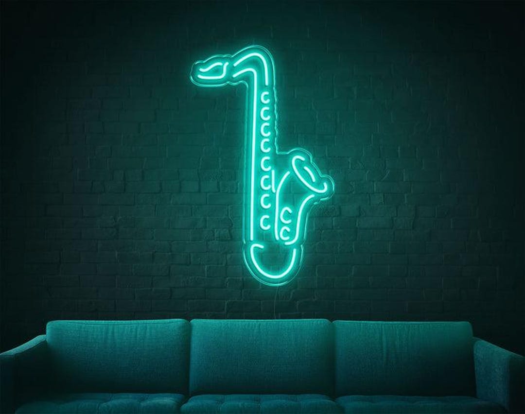 Saxophone Neon Sign, Custom LED Wall Decor, Wedding Birthday Gift - Etsy