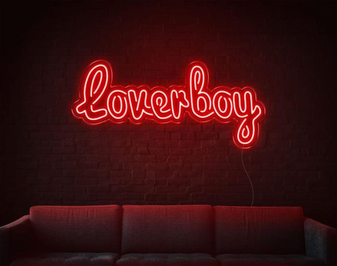 Lover Boy Neon Sign, Custom LED Wall Decor, Wedding Birthday Gift - Etsy