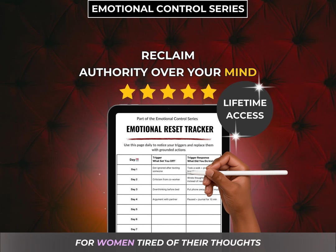 Emotional Reset Tracker – Printable Trigger Log for Women (PDF) - Etsy