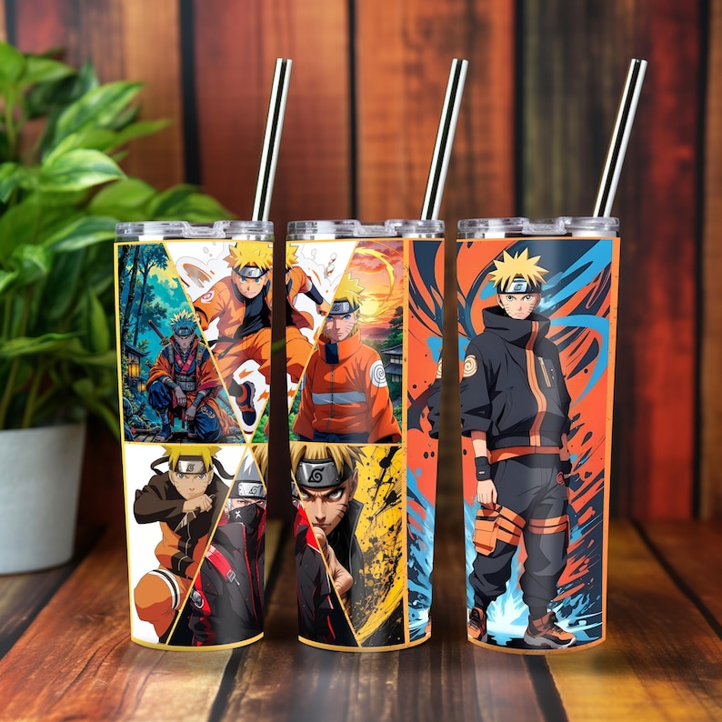 Naruto Anime Tumbler Set: 20oz & 30oz Stainless Steel Travel Cups - Etsy