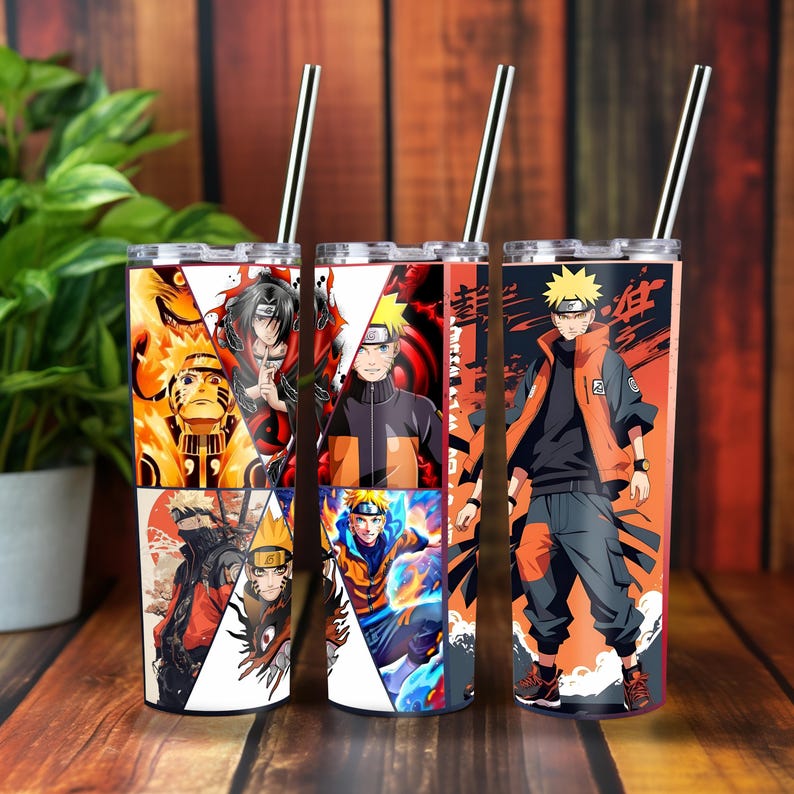 Naruto Anime Tumbler Set: 20oz & 30oz Stainless Steel Travel Cups - Etsy