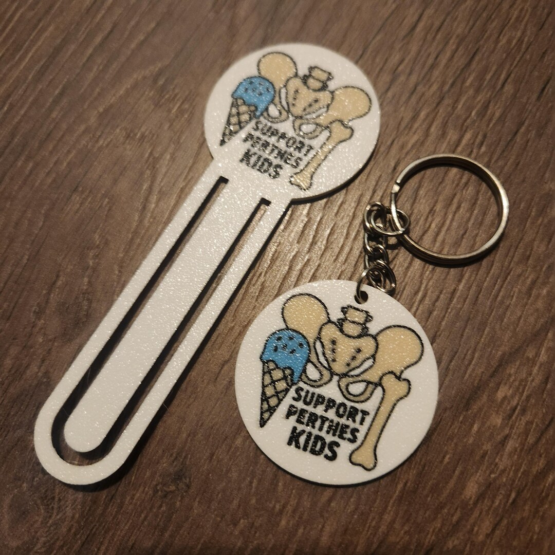 Perthes Disease Charity Keychain and Bookmark Set - 100% Donated to ...
