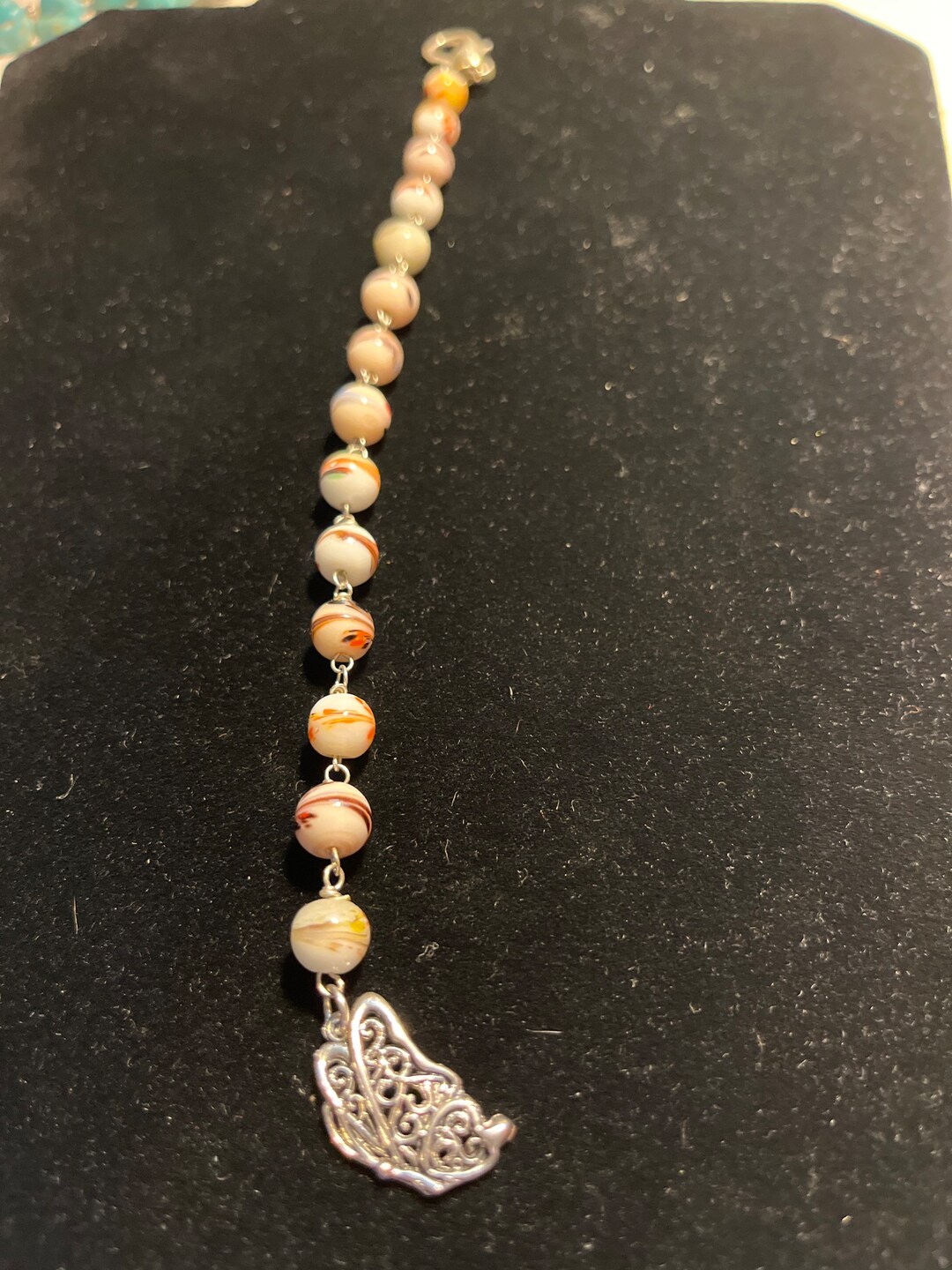 Butterfly Beaded Keychain - Etsy